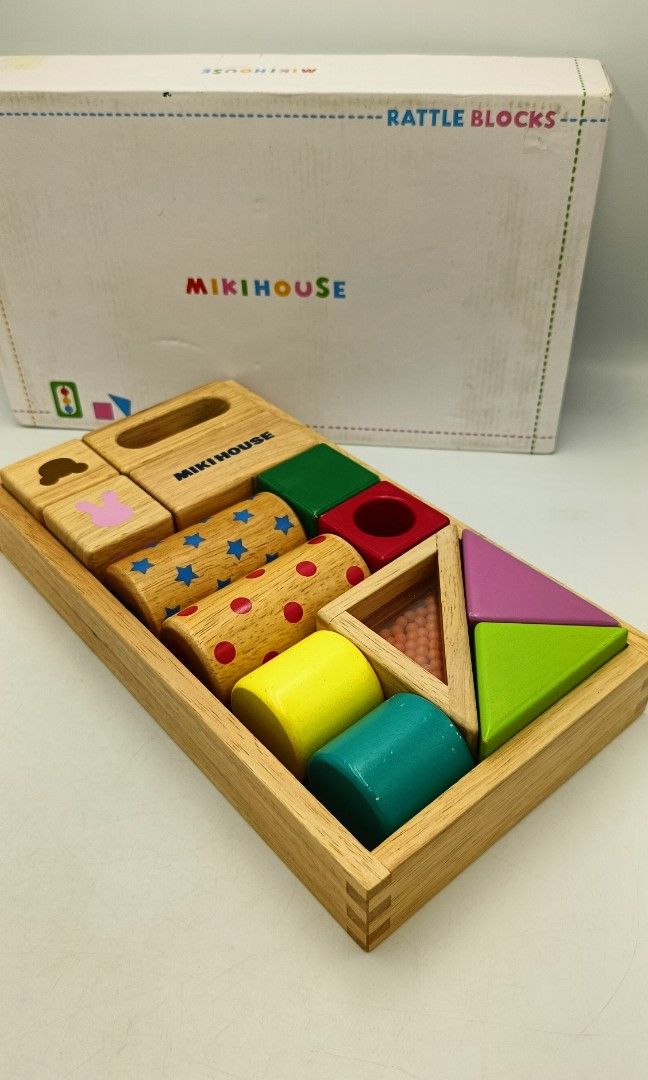 Miki House Rattle Blocks (A08), Hobbies & Toys, Toys & Games on Carousell