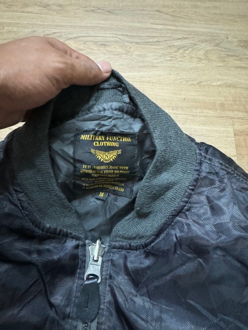 MILITARY STYLE CAMO BOMBER JACKET, Sports Equipment, Hiking & Camping ...