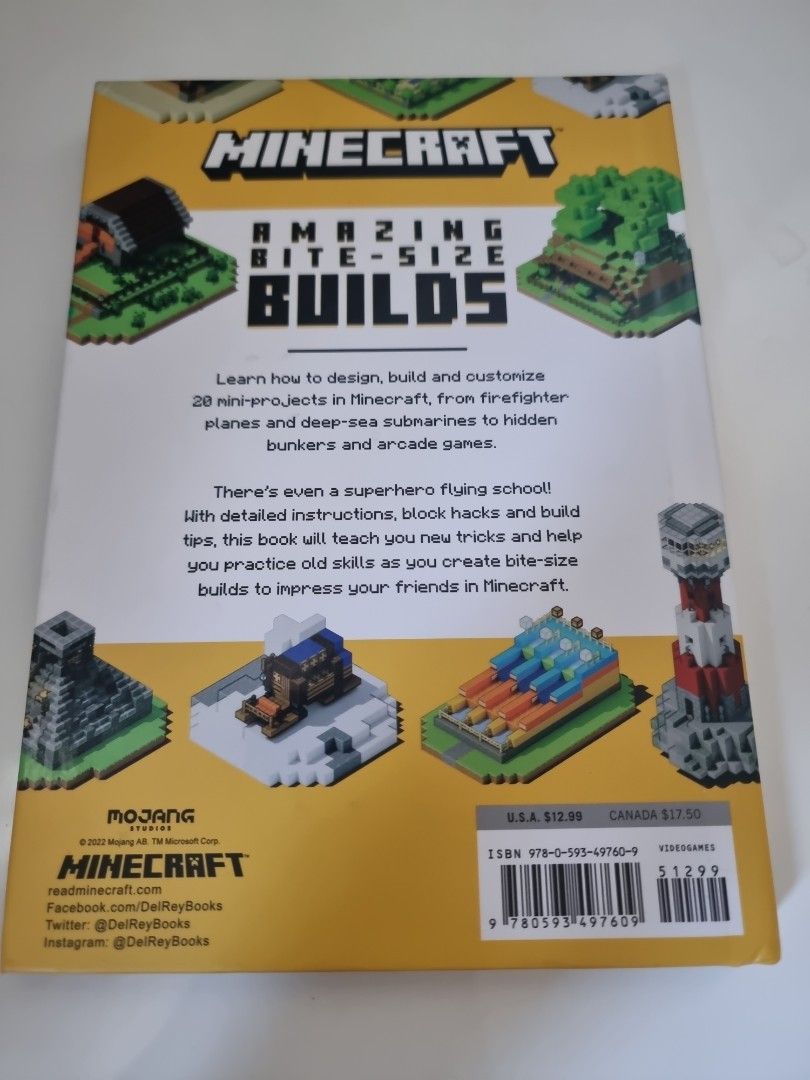 Minecraft amazing bite-size builds, Hobbies & Toys, Books & Magazines ...