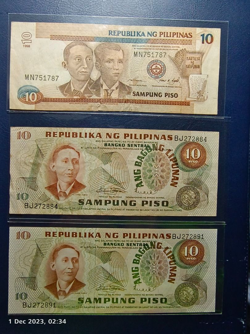 Mixture of Philippines Banknotes from various years (6 notes), Hobbies ...