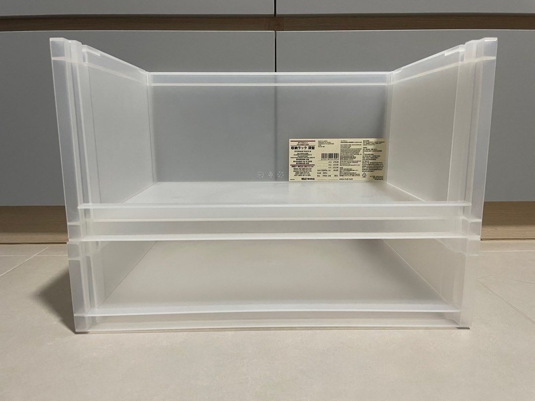 Muji Polypropylene storage rack S+M size, Furniture & Home Living, Home ...