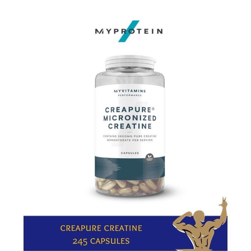Myprotein Creapure Micronized Creatine Capsules 245 capsules, Health ...