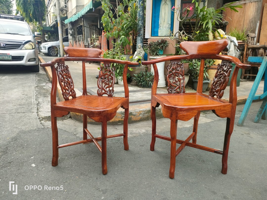 Narra accent chairs, Furniture & Home Living, Furniture, Other Home ...