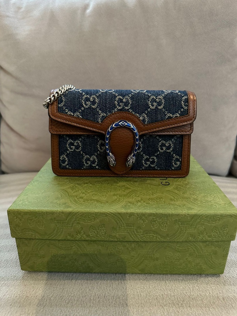 New Gucci Dionysus Supermini with Box, Receipt 9/23, db, pb, booklet v ...