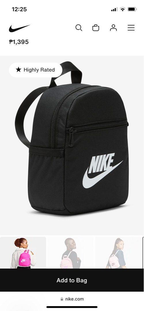Nike Mini Backpack Black (Sportswear Futura 365), Men's Fashion, Bags ...