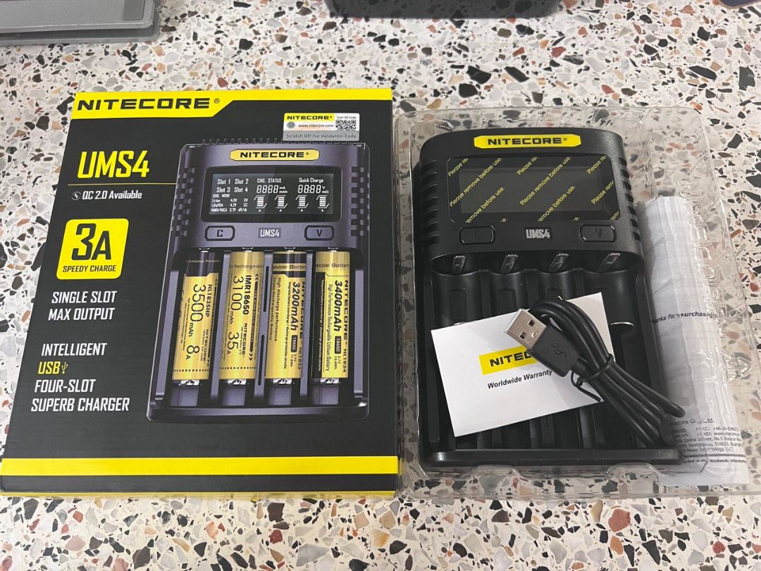 NITECORE UMS4, Photography, Photography Accessories, Batteries ...