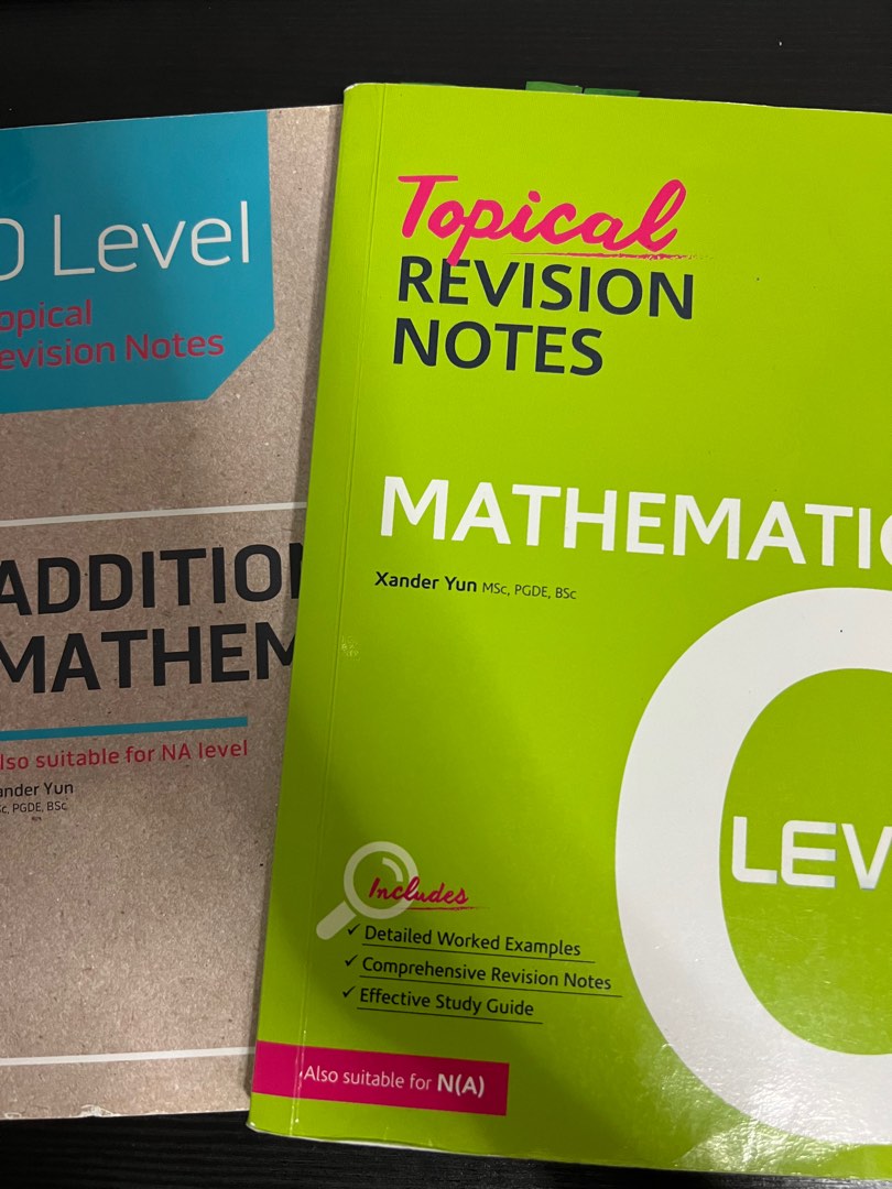 O Level Topical Revision Notes (amath and emath), Hobbies & Toys, Books ...