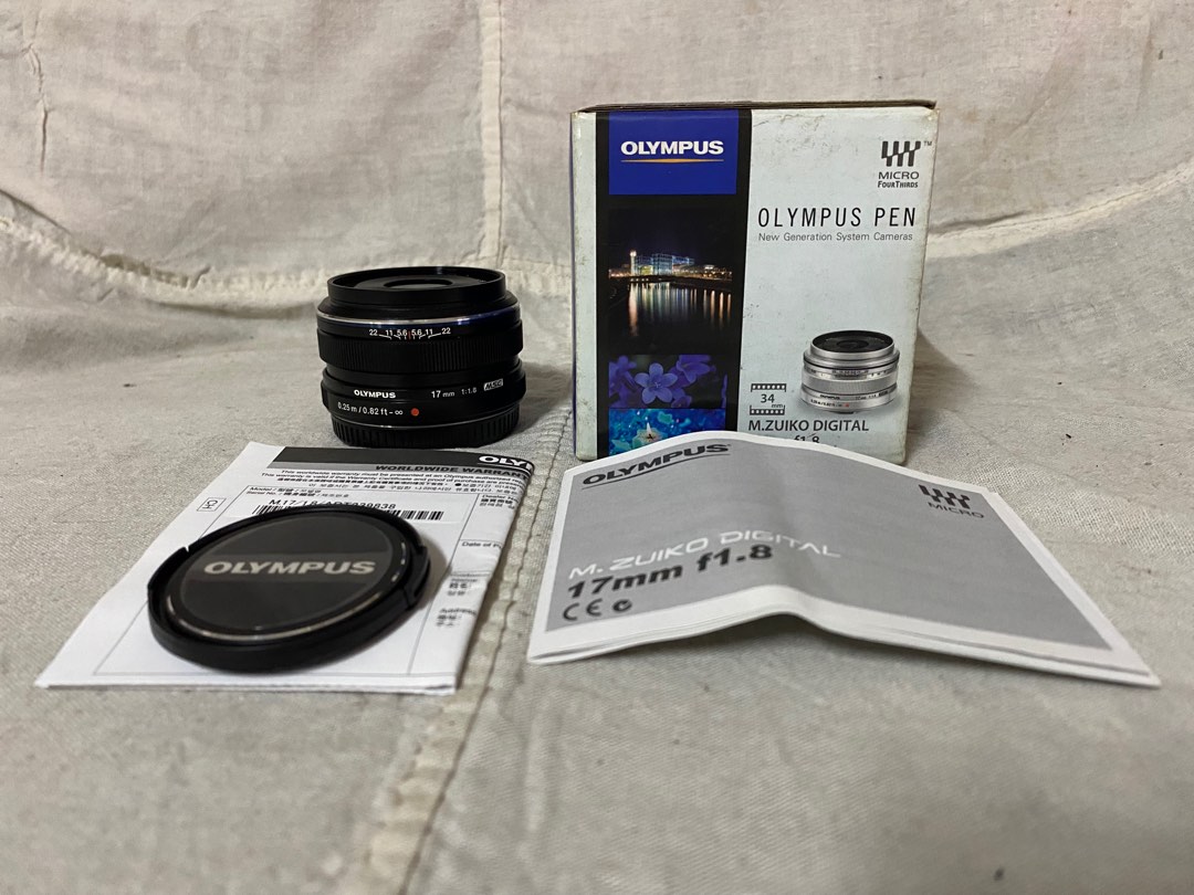 Olympus mft 17mm 1.8 black lens (panasonic), Photography, Lens & Kits ...