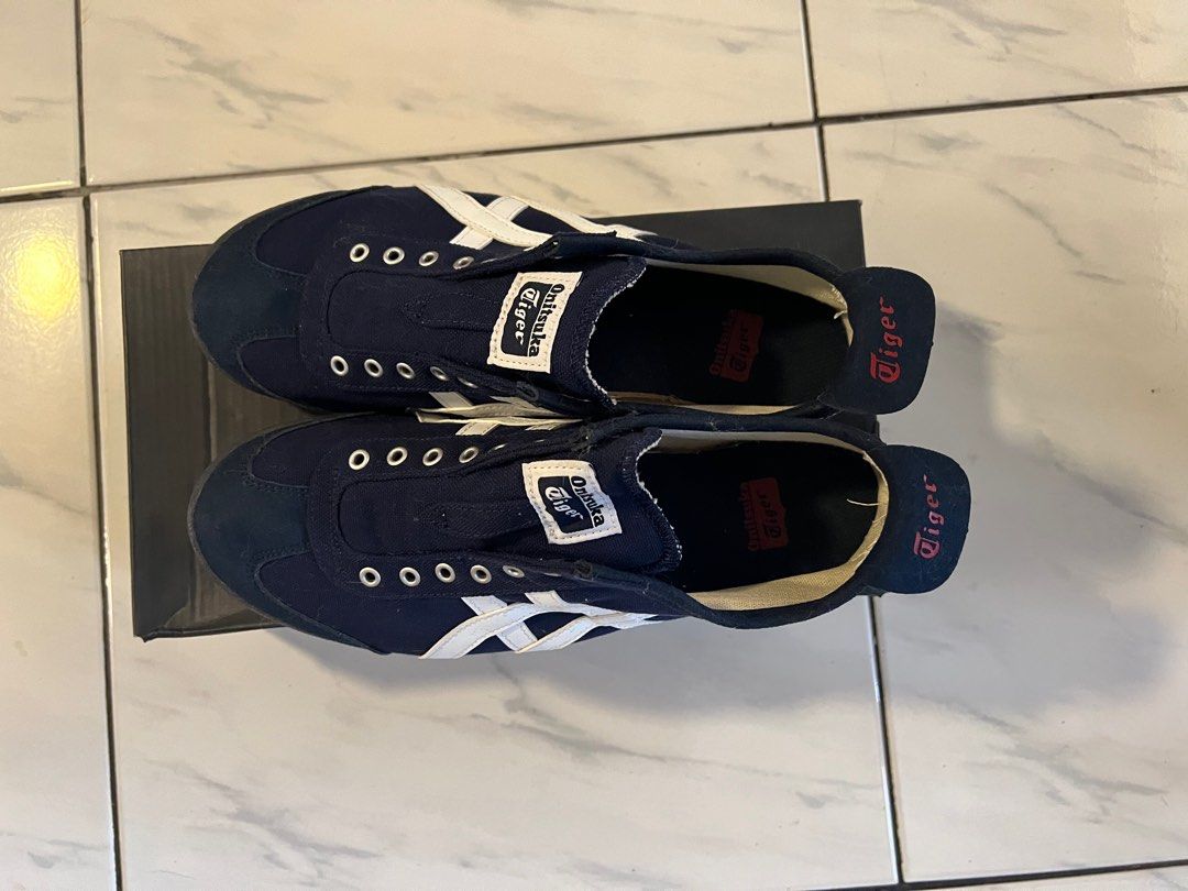 Onitsuka Tiger Navy Blue, Men's Fashion, Footwear, Sneakers on Carousell