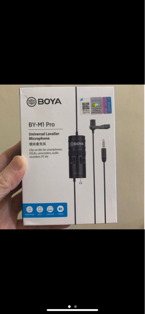 Original Boya Universal Lavalier Microphone, Audio, Microphones on ...