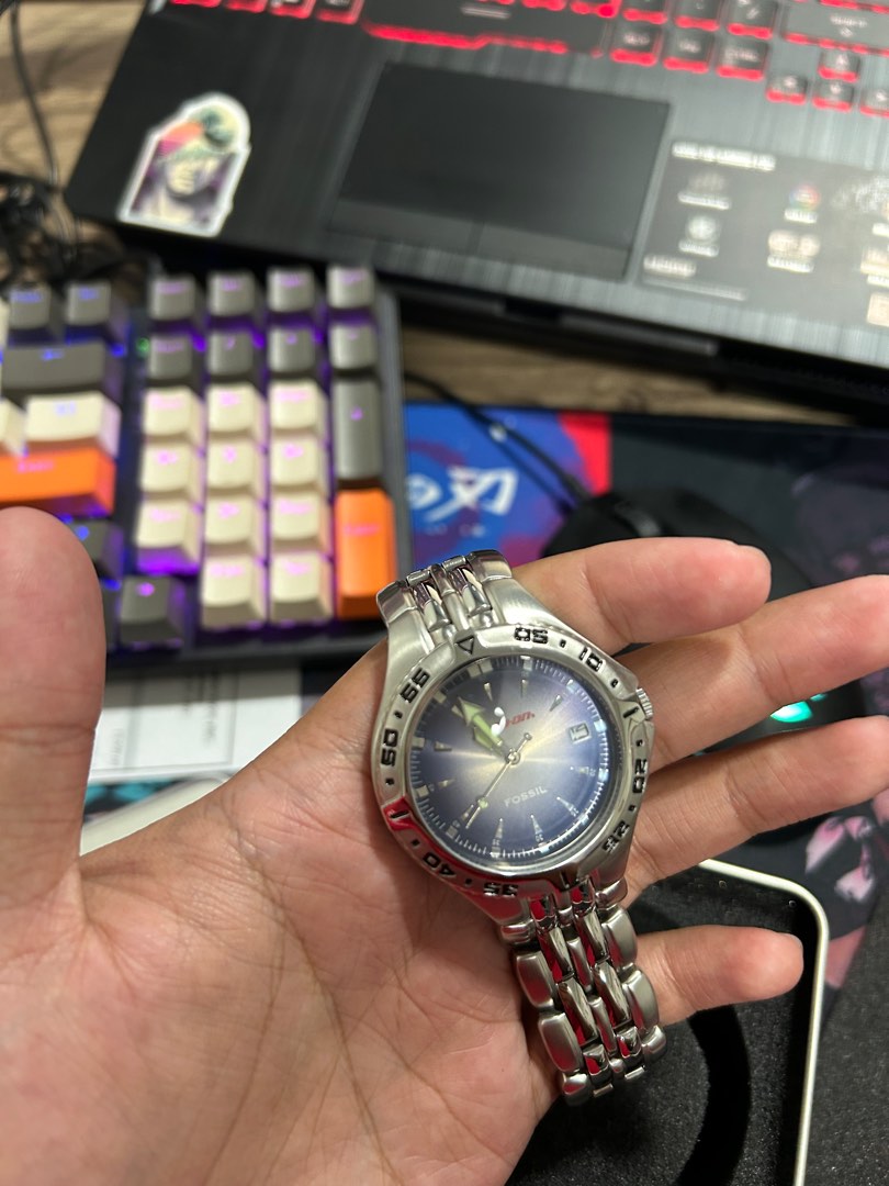 Original fossil snap-on watch, Men's Fashion, Watches & Accessories ...