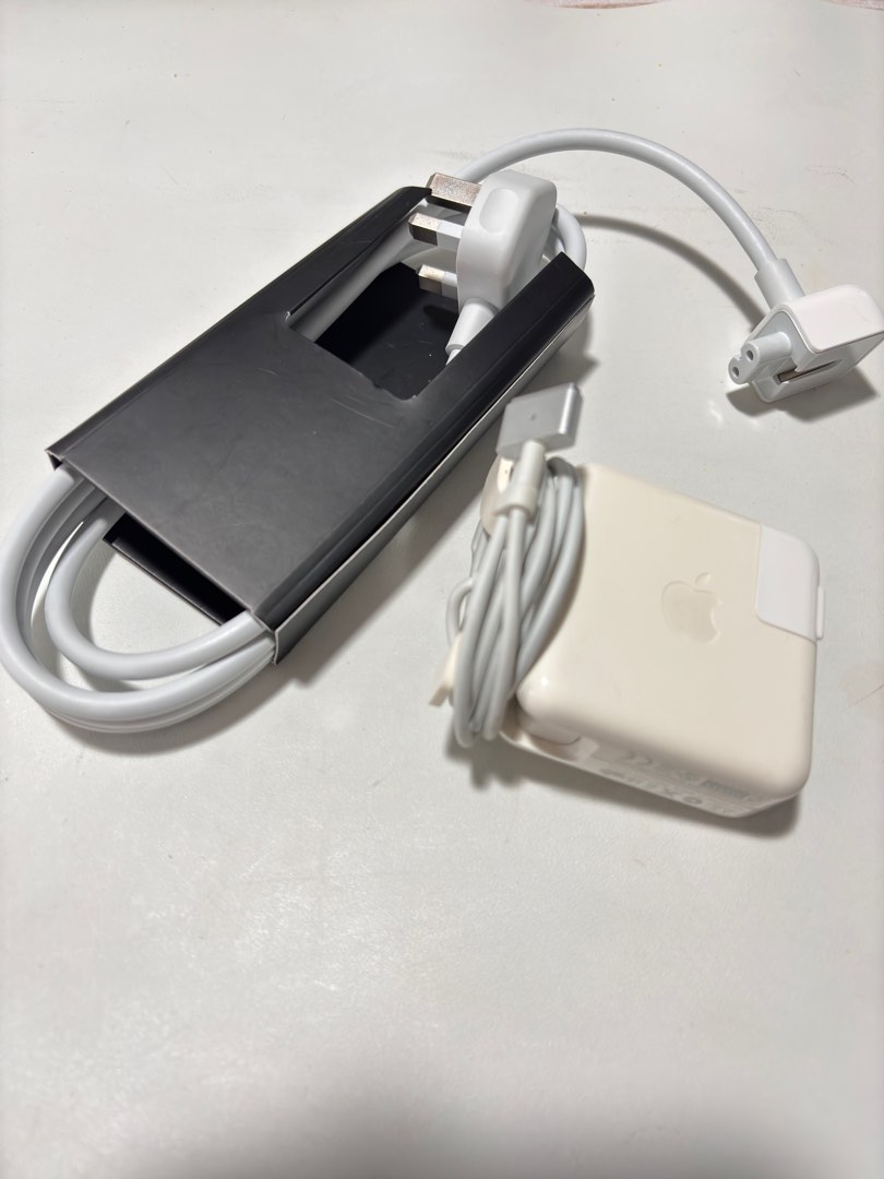 Original macbook 45W charger & extension, Computers & Tech, Parts ...
