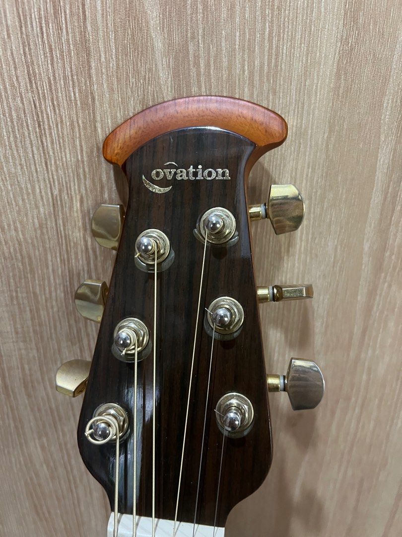 Ovation guitar with onboard preamp, Hobbies & Toys, Music & Media ...