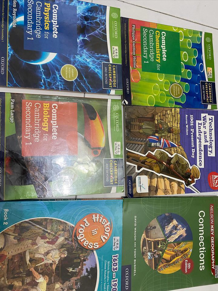 Oxford Complete Chemistry Secondary 1/ Oxford KS3 History by Aaron Wilkes / Nelson Key Geography ...