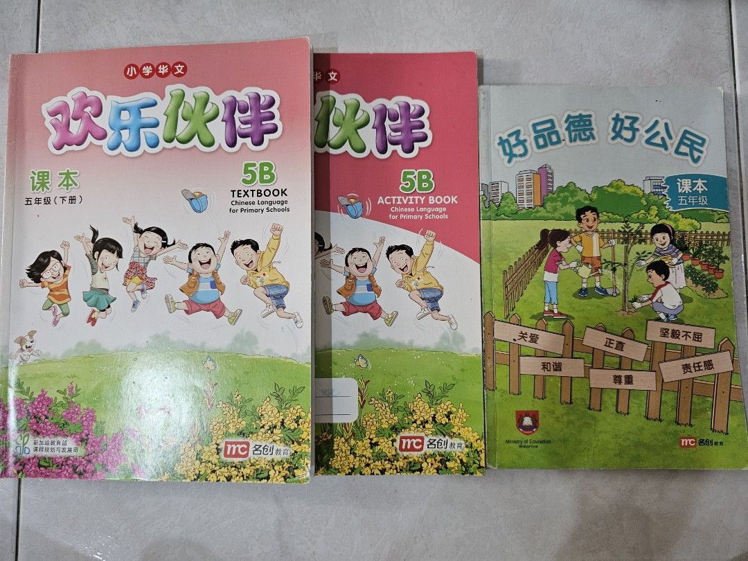 P5 - Chinese Textbook & Activity book (5B), Hobbies & Toys, Books ...