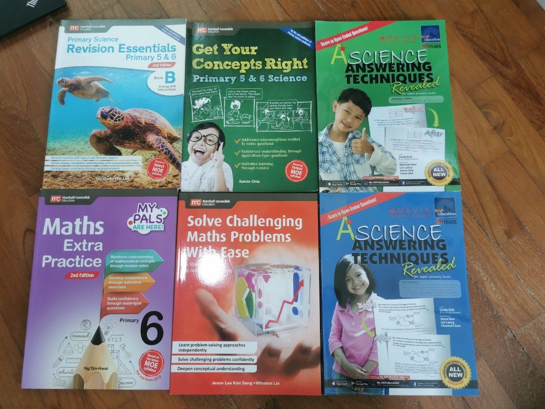 P6 PSLE Assessment Books Science Maths *Brand new*, Hobbies & Toys ...