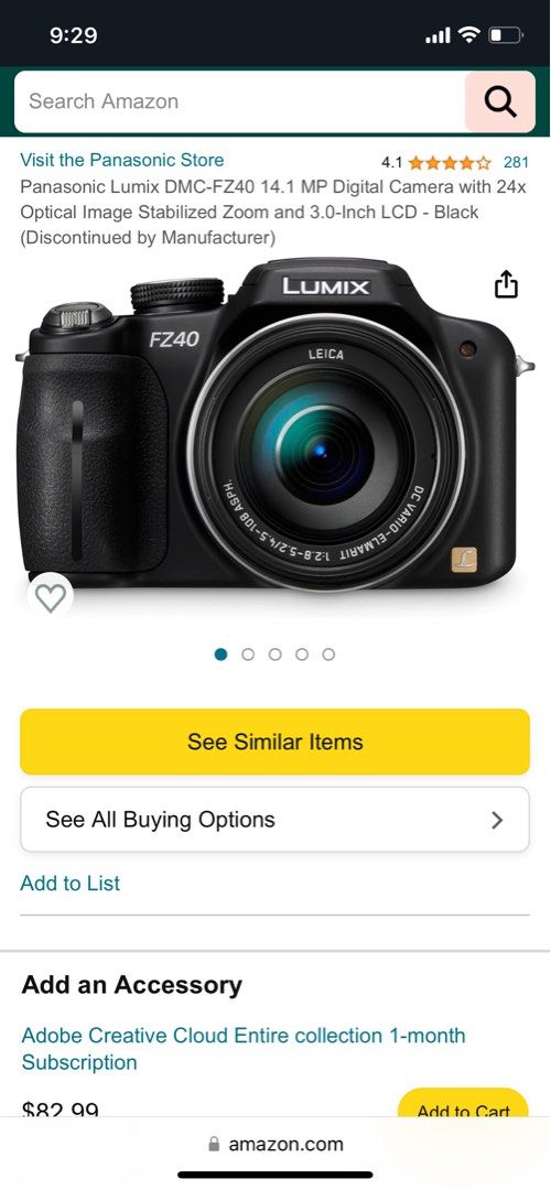 Panasonic LUMIX DMC-FZ40, Photography, Cameras on Carousell
