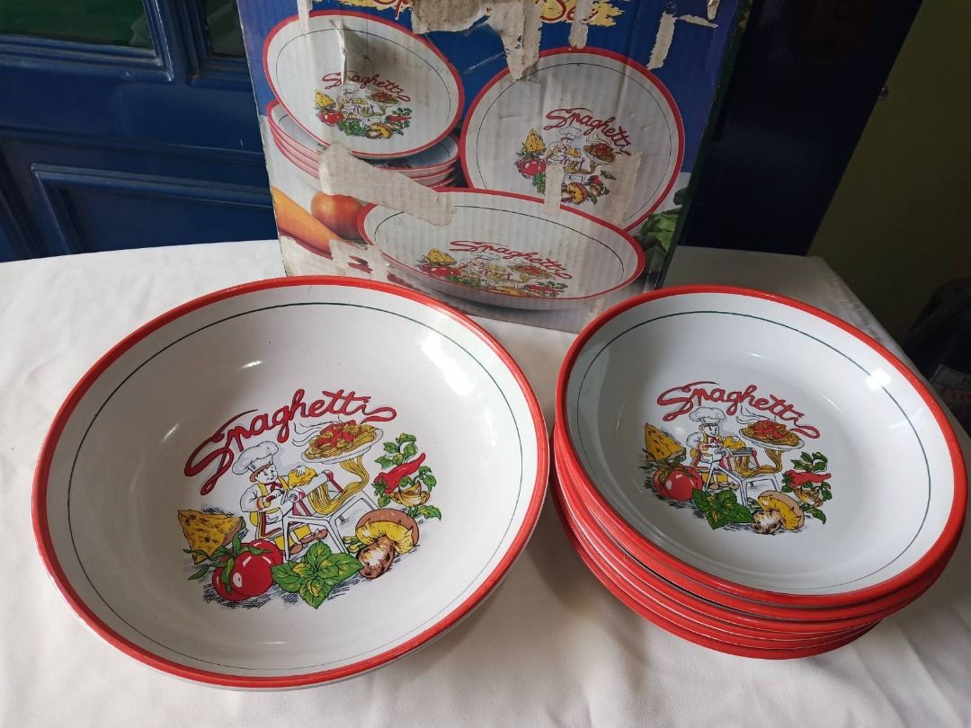 PASTA / SPAGHETTI PLATES, Furniture & Home Living, Kitchenware ...