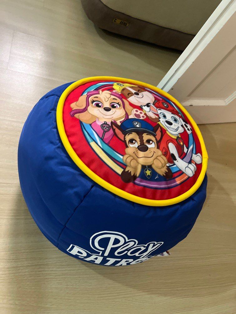 Paw patrol Bean Bag Stool Chair, Hobbies & Toys, Toys & Games on Carousell