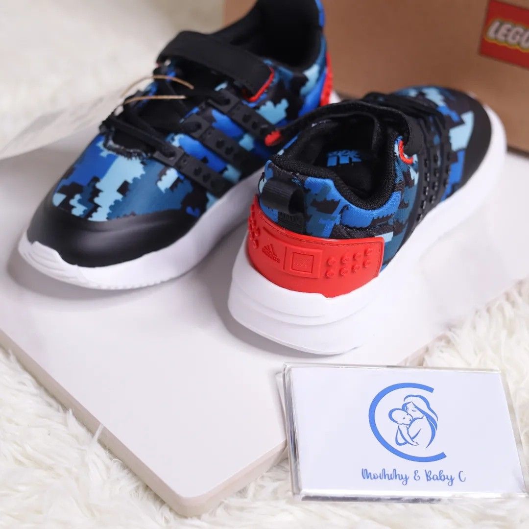 adidas x Lego Racer TR21 Core Black/Blue, Babies & Kids, Babies & Kids ...