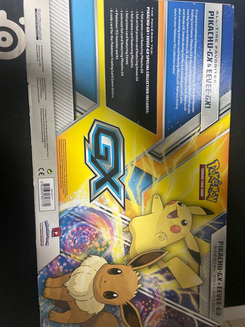 Pikachu & Eevee GX box, Hobbies & Toys, Toys & Games on Carousell
