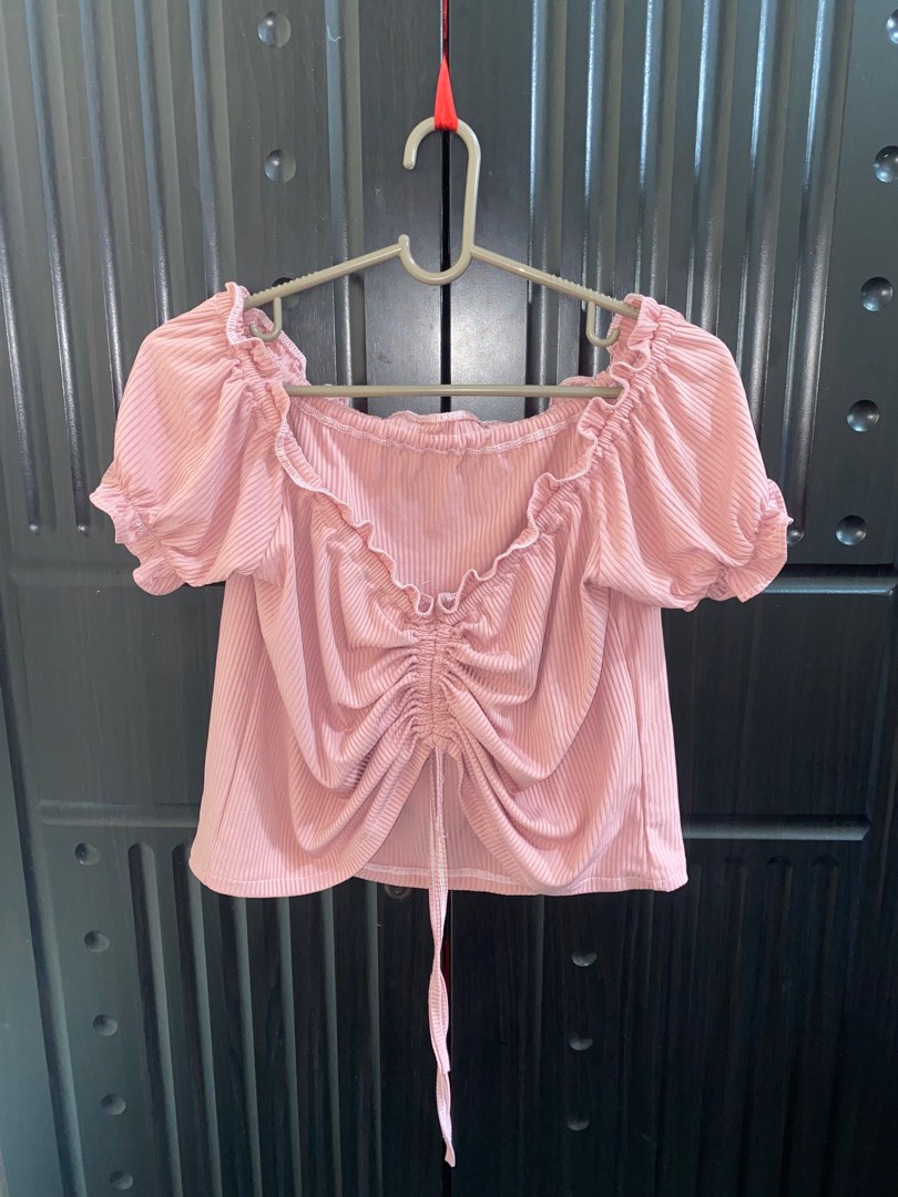 Plus Size String Croptop, Women's Fashion, Tops, Blouses on Carousell
