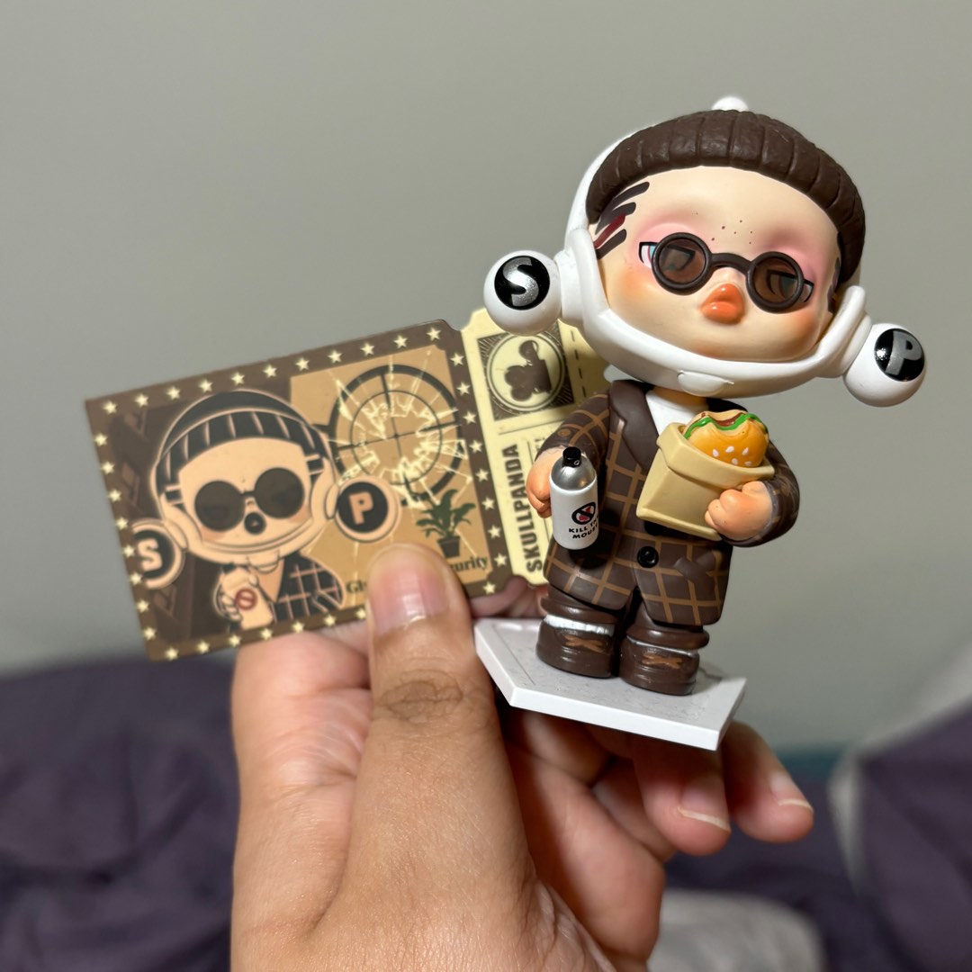 POPMART skullpanda action cut craft services and security, Hobbies ...