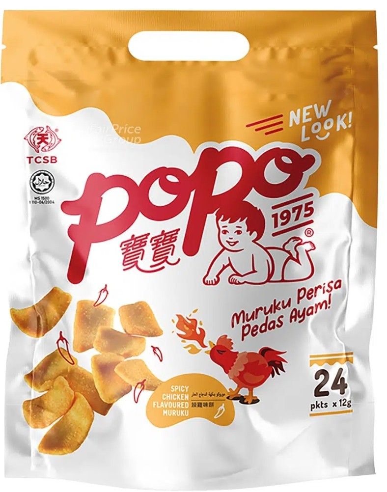 Popo Spicy Chicken 24pcks x12g, Food & Drinks, Local Eats on Carousell