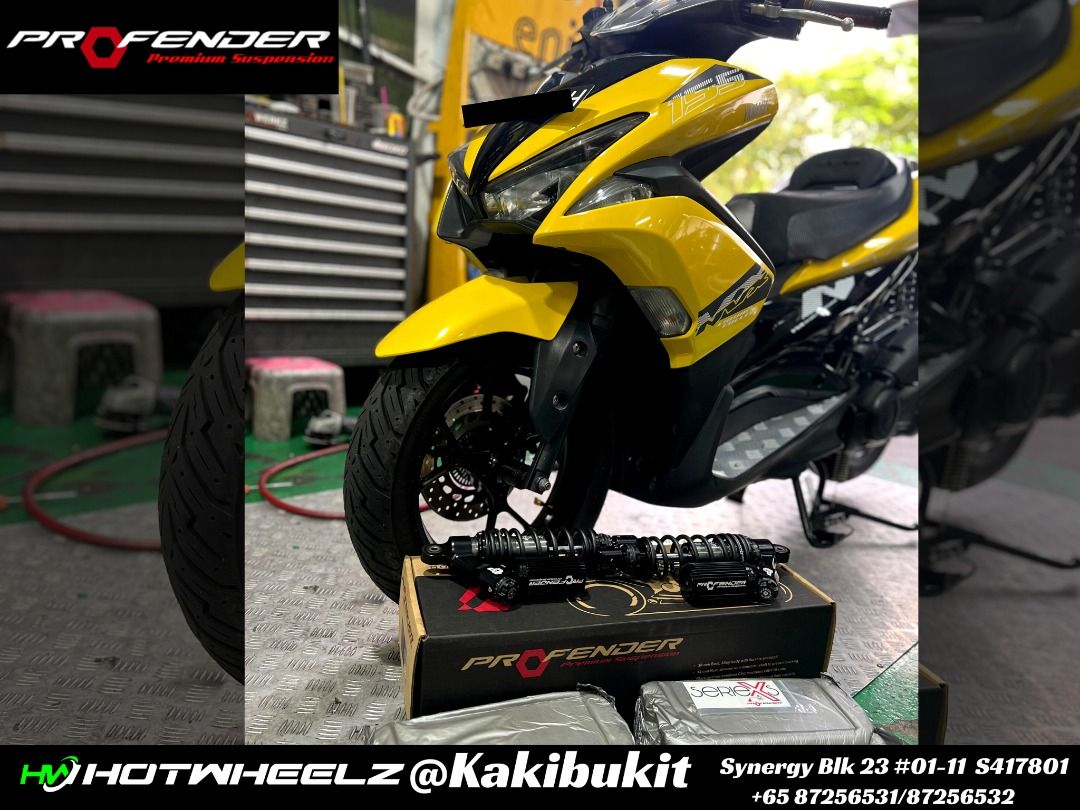 PROFENDER X-SERIES SUSPENSION-YAMAHA AEROX, Motorcycles, Motorcycle ...