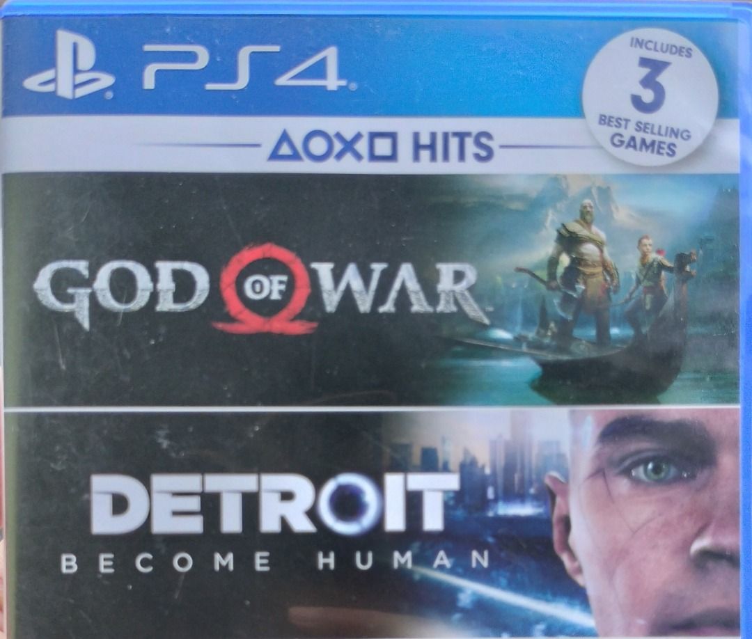 PS4 Game CDs - God of War and Detroit Become Human, Video Gaming, Video ...