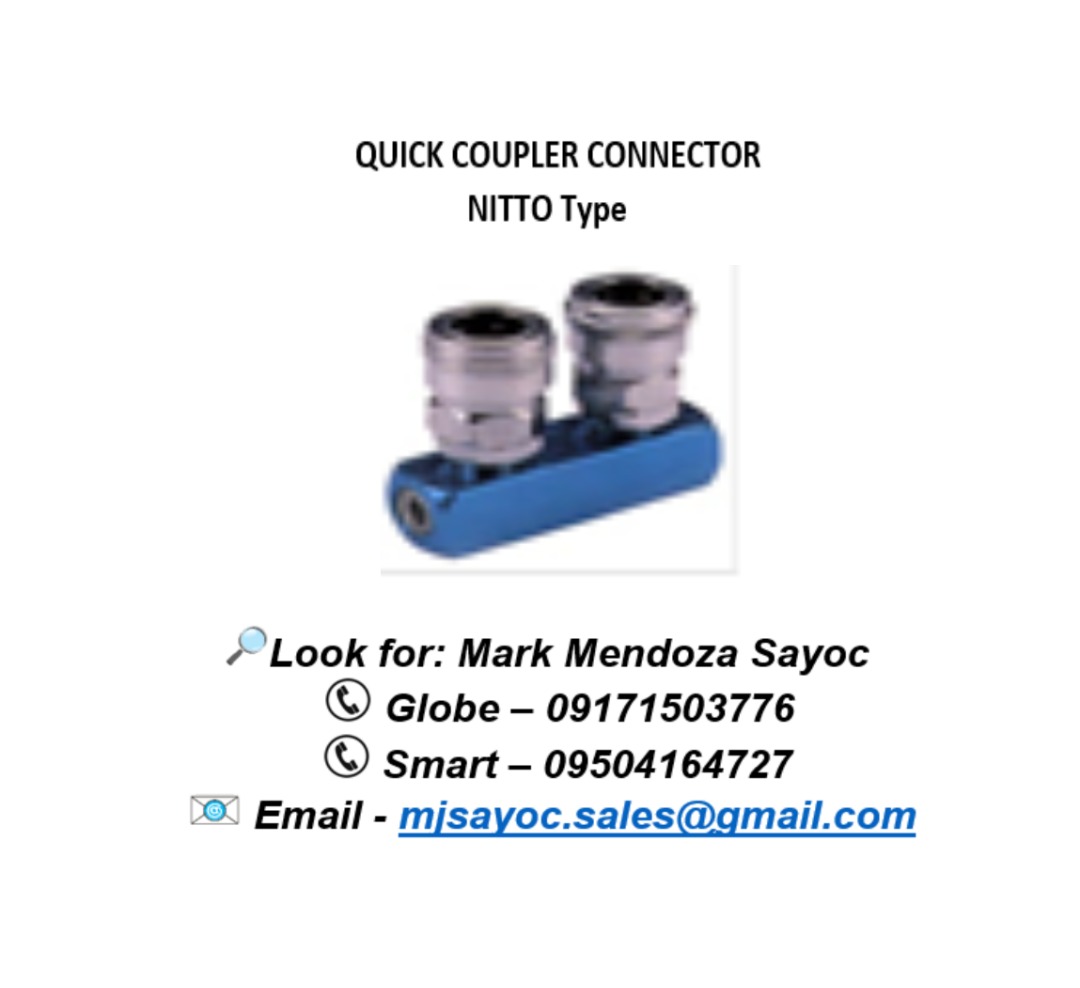 QUICK COUPLER CONNECTOR NITTO Type, Commercial & Industrial ...