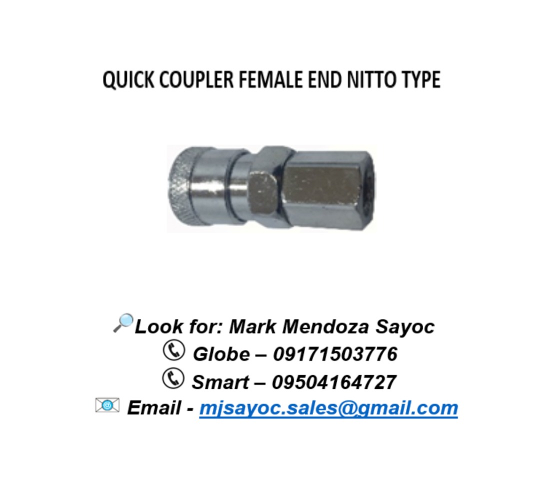 QUICK COUPLER FEMALE END NITTO TYPE, Commercial & Industrial ...