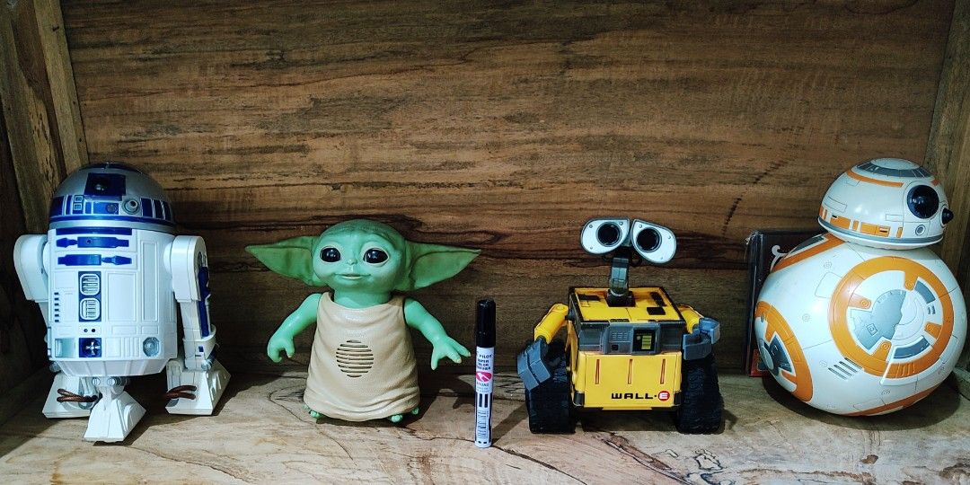 R2D2, BABY YODA, BB8, WALL-E, Hobbies & Toys, Toys & Games on Carousell