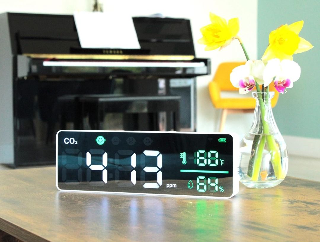 READY STOCK Jumbo CO2 Monitor | Wall Mount CO2 Meter for Rooms, Offices ...