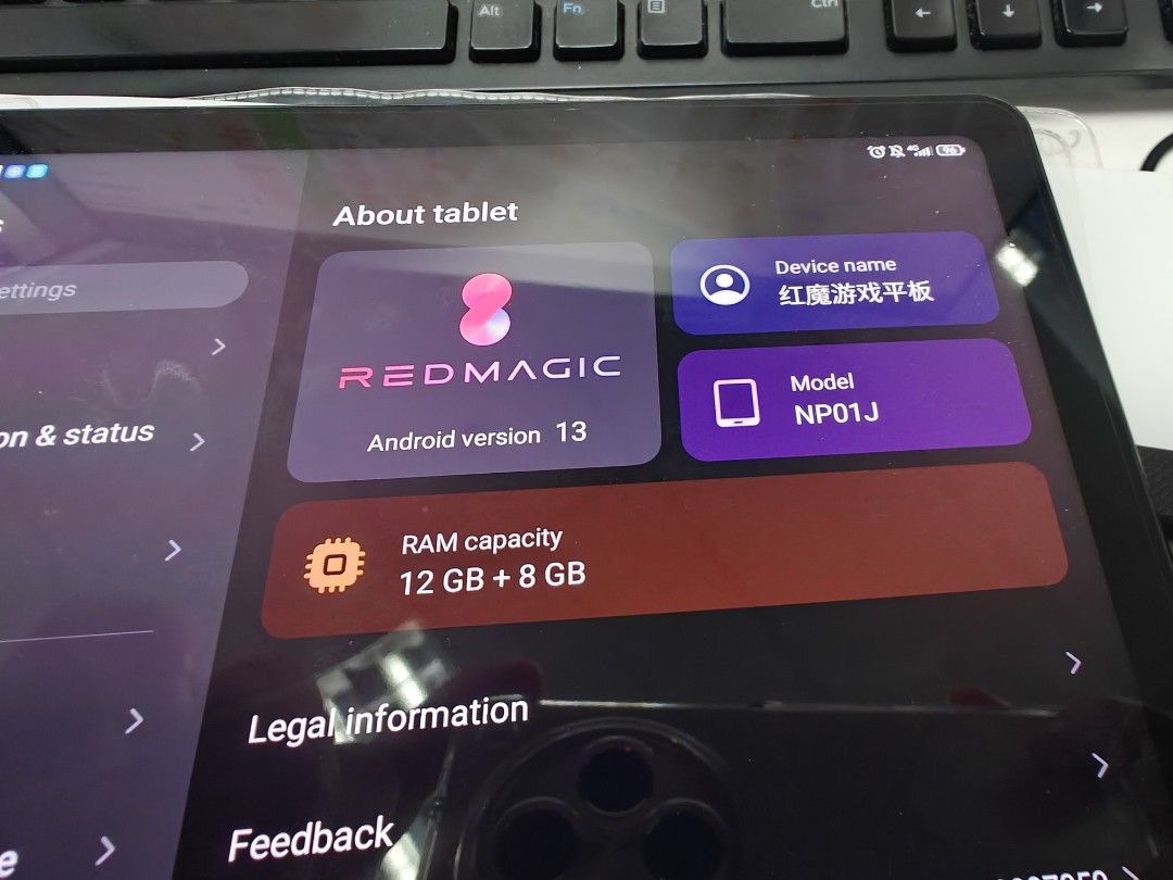 Red magic Redmagic tablet Grey 256 GB, Mobile Phones & Gadgets, Mobile ...