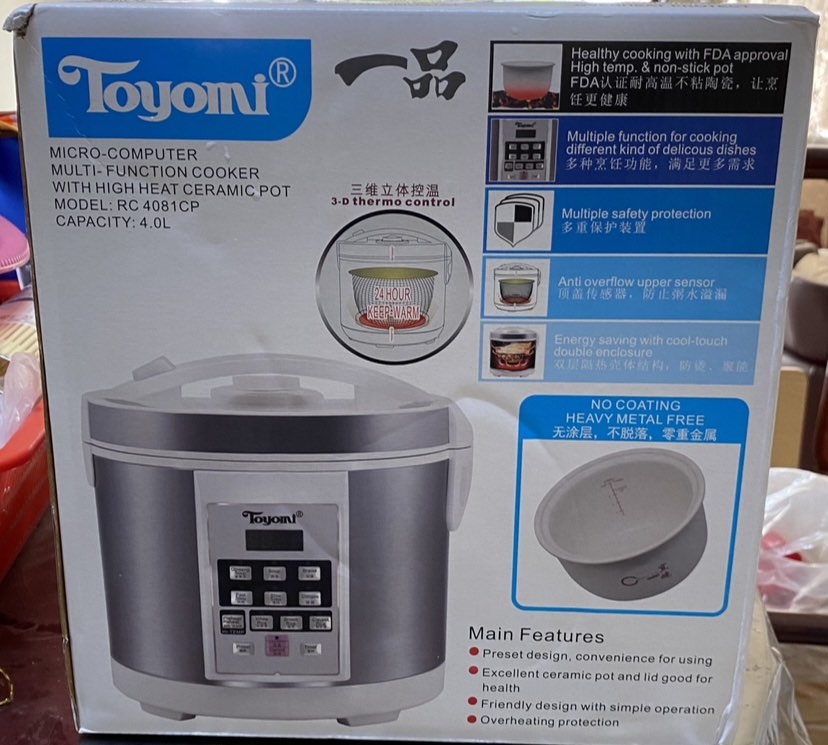 Rice cooker/multi cooker with ceramic pot , TV & Home Appliances ...