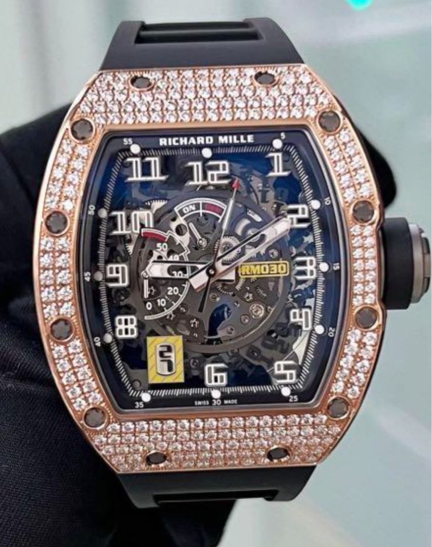 Richard Mille 030 RG factory Diamonds, Luxury, Watches on Carousell
