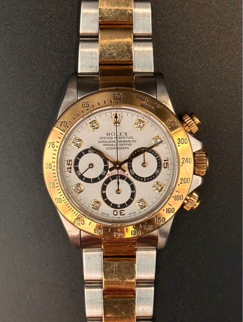 Rolex 16523 Zenith Daytona Two-Tone Diamond Inverted 6 Dial, Luxury ...