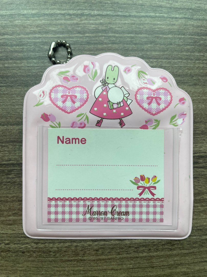 Sanrio marron cream name tag with pin, Hobbies & Toys, Stationery ...