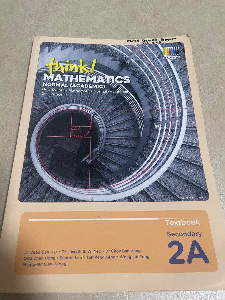 Sec 2 Maths Normal Academic - Think Mathematics, Hobbies & Toys, Books ...