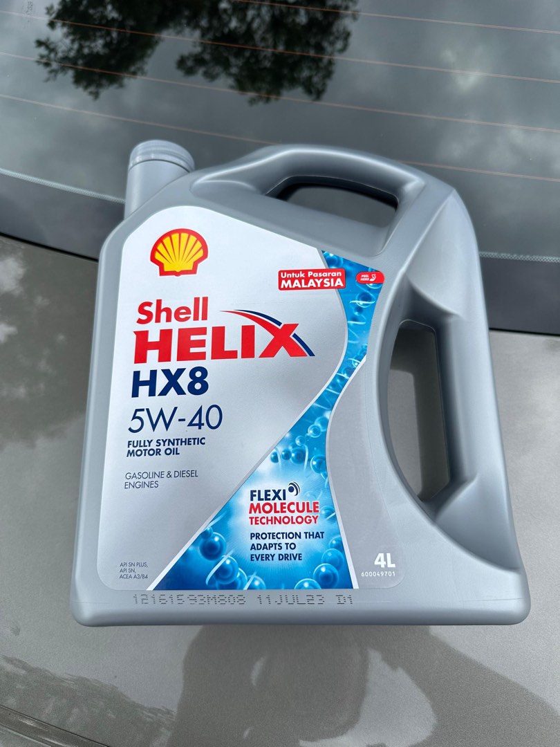 SHELL HELIX HX8 5W-40 (motor oil) (minyak hitam), Auto Accessories on ...