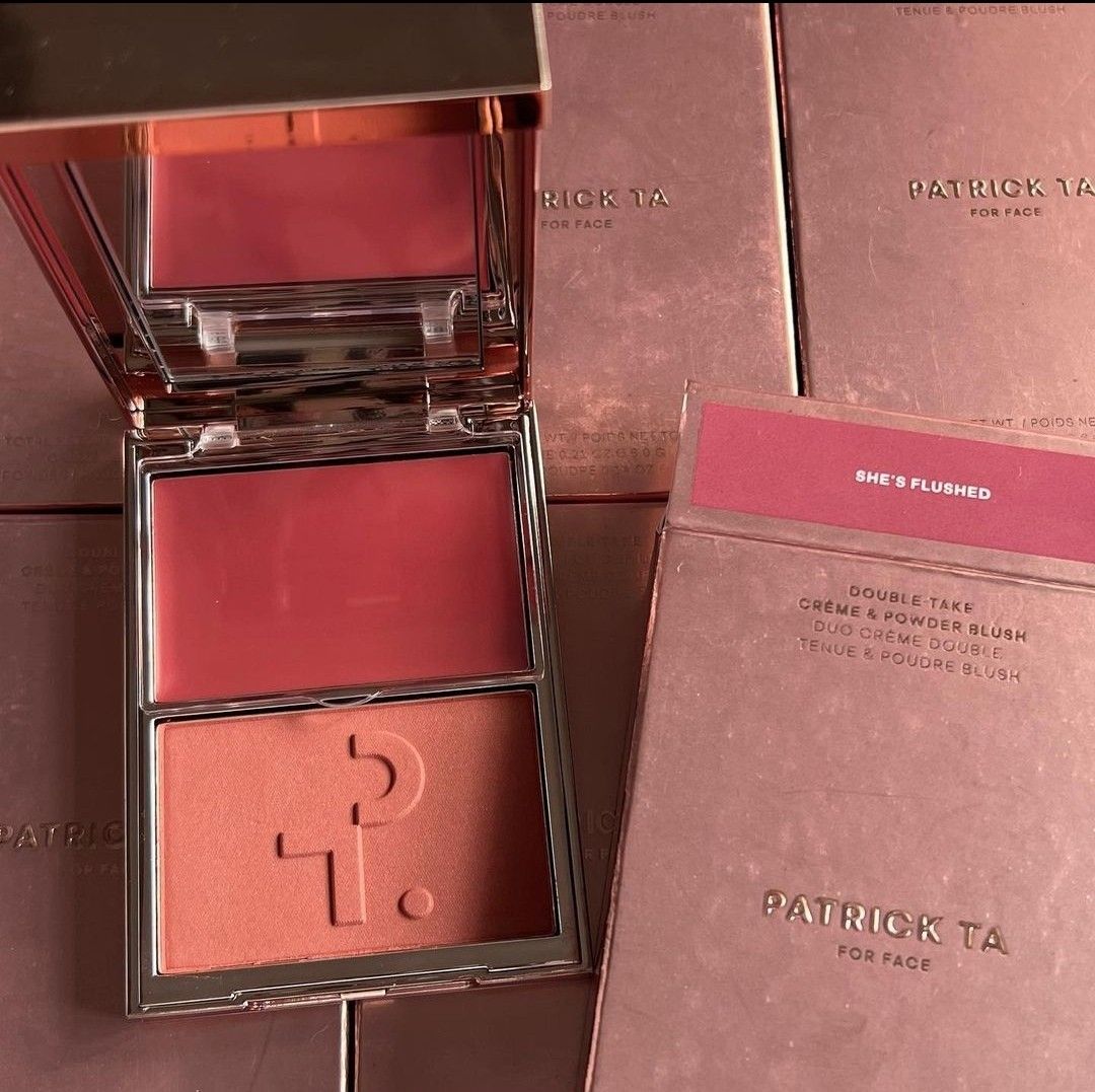 SHE'S FLUSHED PATRICK TA CREME & POWDER BLUSH, Beauty & Personal Care ...