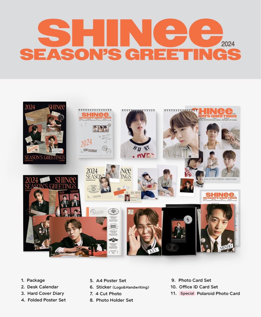 SHINee 2024 Season Greetings (no POB), Hobbies & Toys, Memorabilia ...