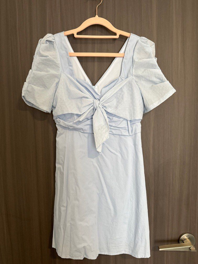Sky Blue Mini Dress, Women's Fashion, Dresses & Sets, Dresses on Carousell
