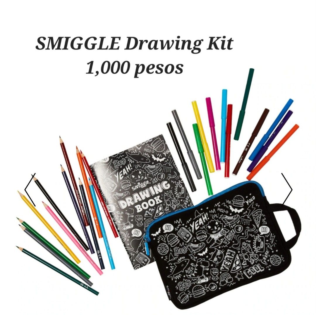 SMIGGLE Drawing Kit, Hobbies & Toys, Stationary & Craft, Stationery ...
