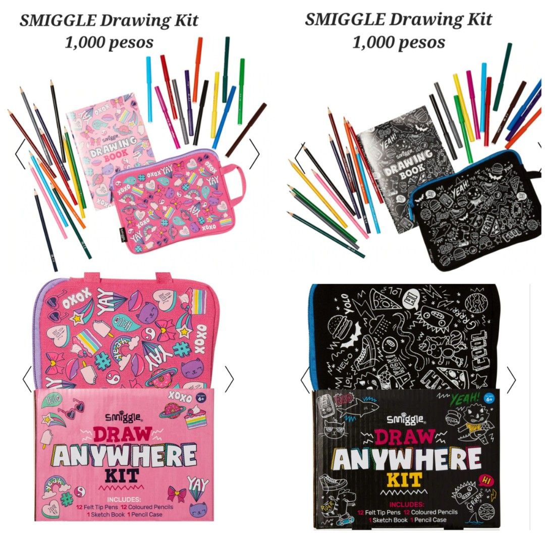 SMIGGLE Drawing Kit, Hobbies & Toys, Stationary & Craft, Stationery ...