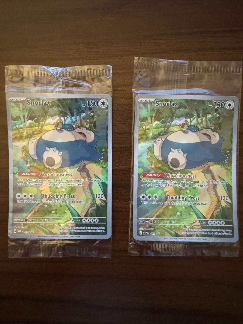 Snorlax Promo (Sealed) // Pokemon 151 TCG, Hobbies & Toys, Toys & Games on Carousell