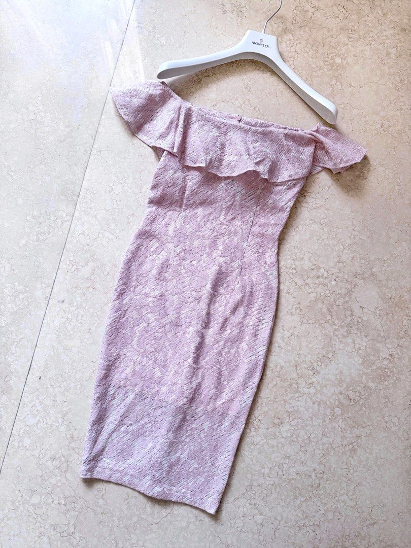 Dress formal. Pesta. Full lace dress. Lace timbul ya. Bisa dipakai 2 ...