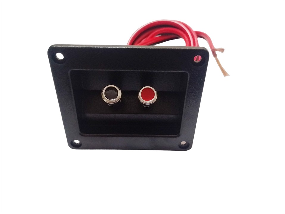 SPEAKER BOX TERMINAL, PUSH SPRING TYPE RECTANGULAR-90x80mm to #14-AWG ...