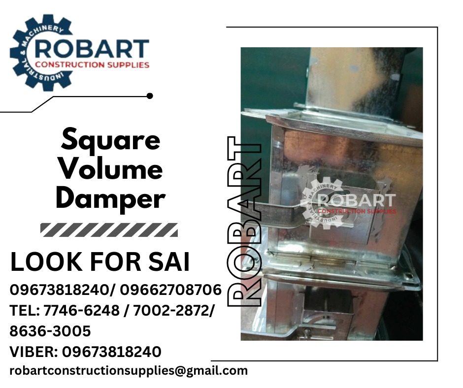 Square Volume Damper, Commercial & Industrial, Construction Tools ...